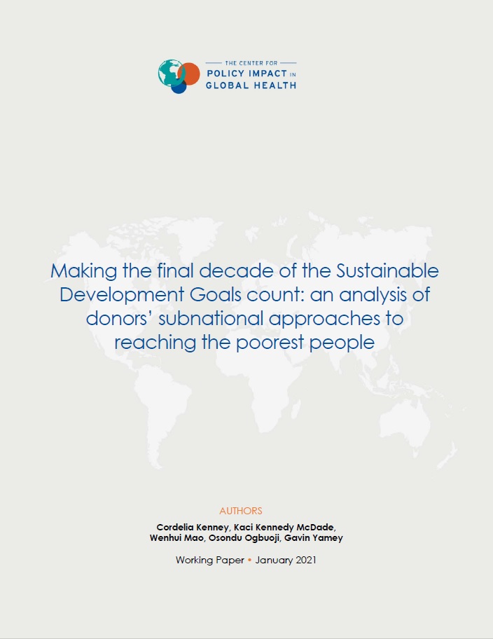 Making the final decade of the Sustainable Development Goals count: an ...